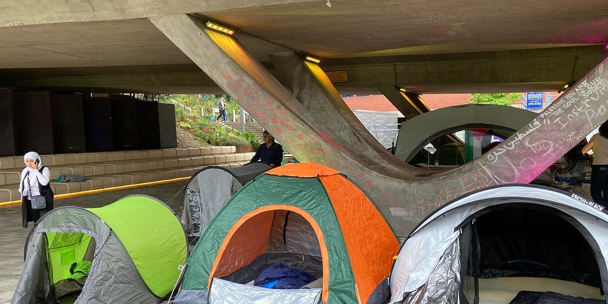 Tent city protest at university still going strong